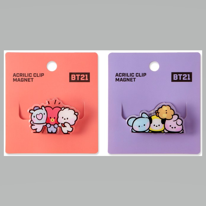 BT21 acrylic clip magnet - Fuzzy’s Corner